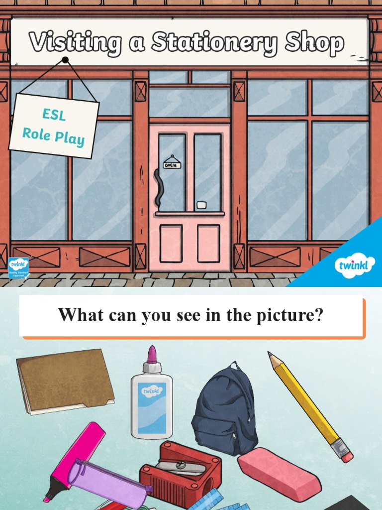 T Eal 1640117889 Esl Stationary Shop Role Play Ver 2 | PDF | Office ...