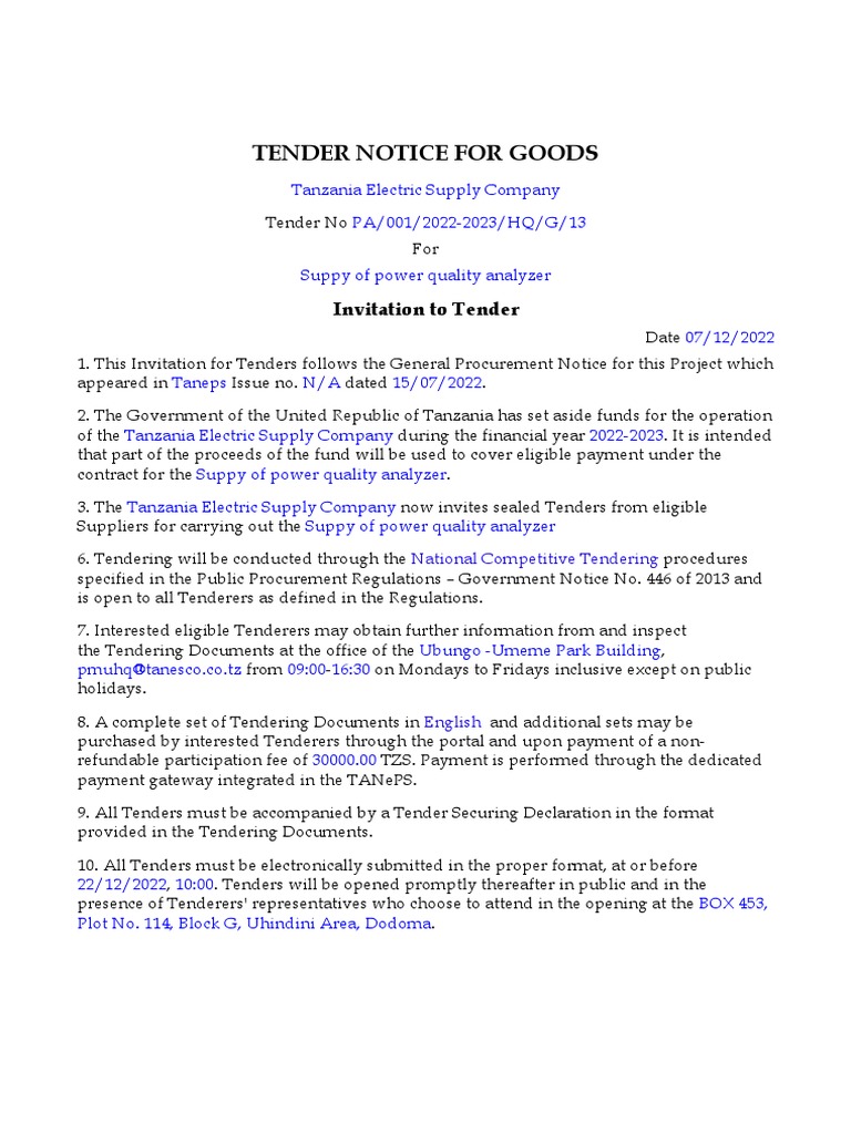 Notice For Goods 0 | PDF | Business