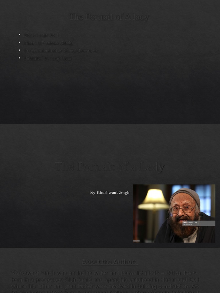 The Portrait of A Lady Project by Srajal | PDF