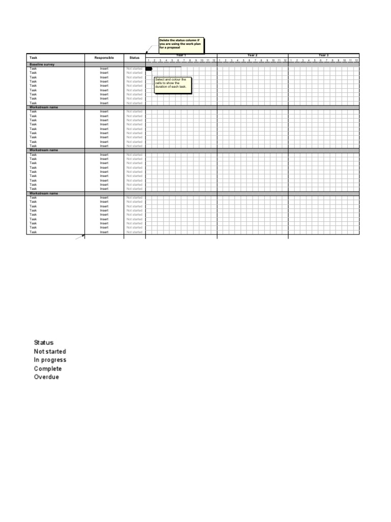Work Plan Template | PDF | Data Management | Databases