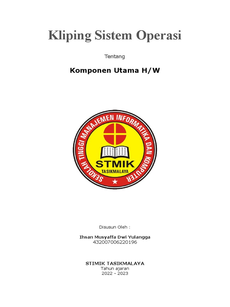 Hardware Komputer Dan Fungsinya | PDF