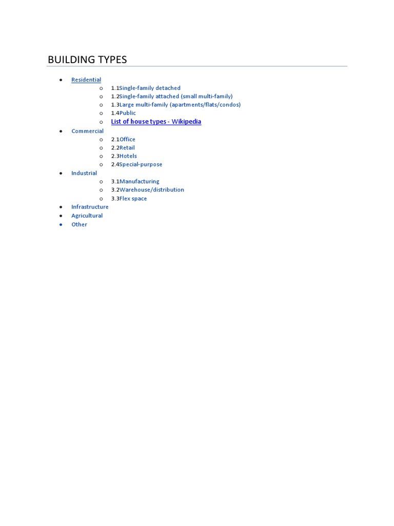 Building Types | PDF | Shopping Mall | Apartment