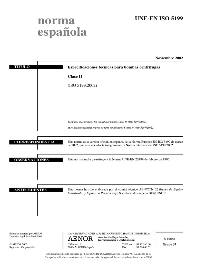 Iso 5199 | Descargar gratis PDF | Tornillo | Rodamiento (Mecánico)