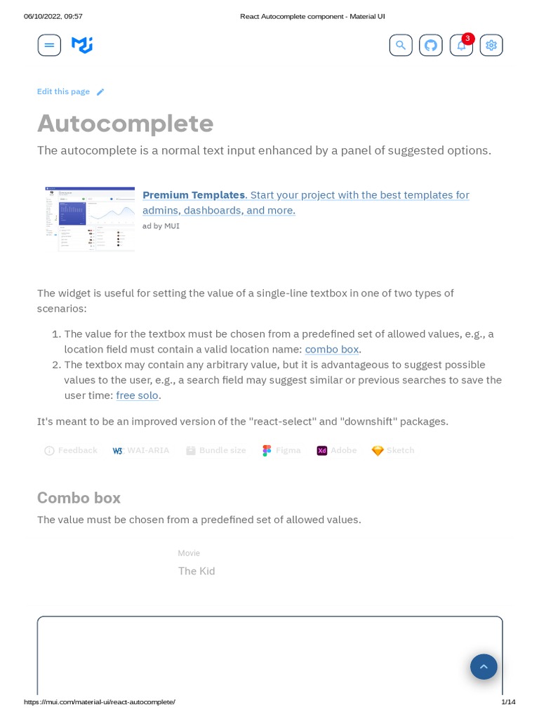 React Autocomplete Component - Material UI | PDF | User Interface | Ios React Autocomplete Component - Material UI | PDF | User Interface | Ios