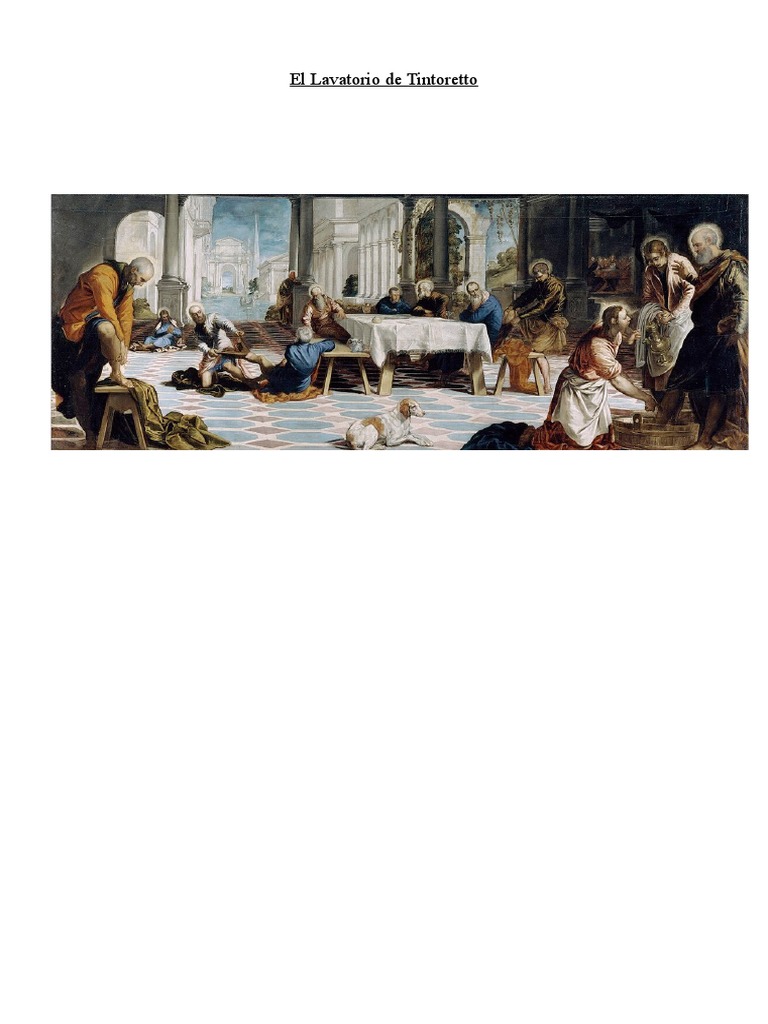 El Lavatorio, de Tintoretto Comentario | PDF
