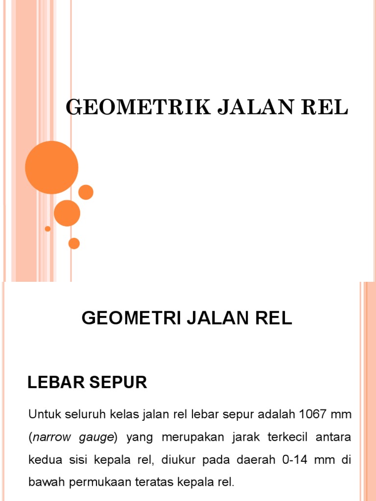 Pertemuan 11 - Geometrik Jalan Rel | PDF Pertemuan 11 - Geometrik Jalan Rel | PDF