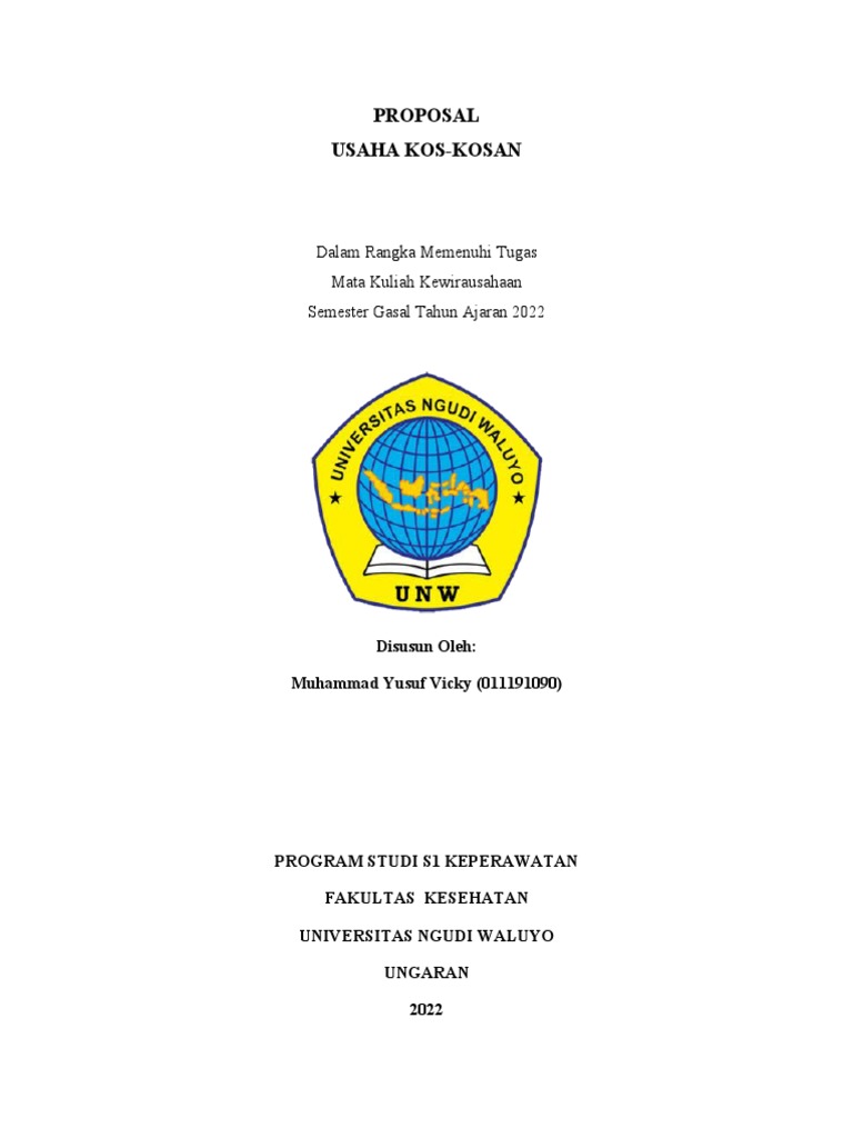Proposal Kwu - M Yusuf Vicky - 0611191090 | PDF | Bisnis