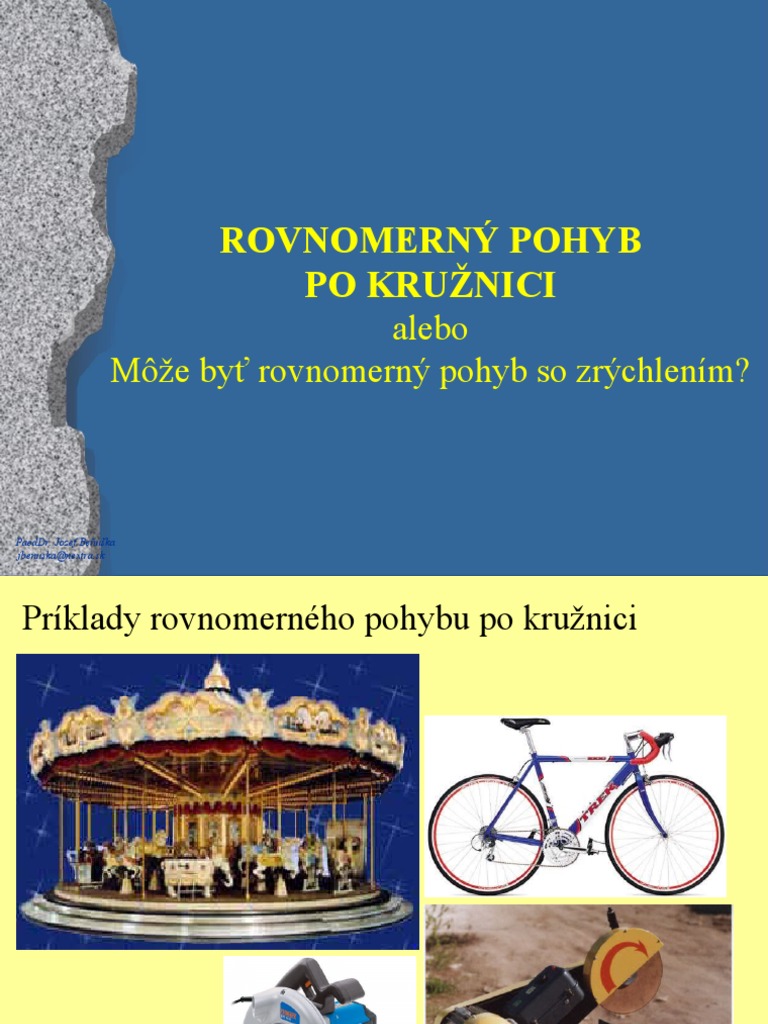 07-Rovnomerny Pohyb Po Kruznici | PDF