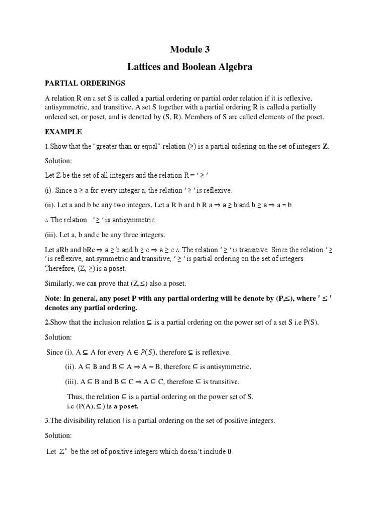 Module 3 | PDF | Abstract Algebra | Mathematical Concepts