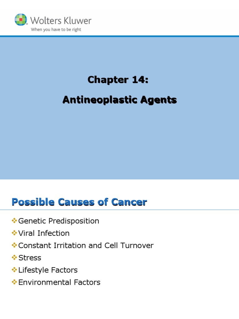 Chapter 14 Antineoplastic | PDF | Chemotherapy | Cancer
