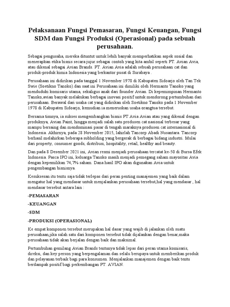 Tugas Bisnis Pertemuan 15 Oi Oi | PDF | Karier & Perkembangan | Bisnis