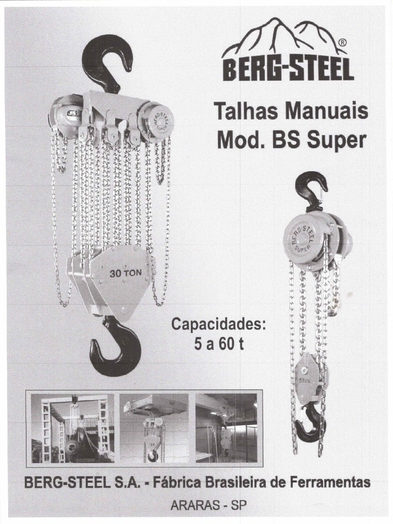 Talha Berg Steel 5 Ton 10 Metros | PDF