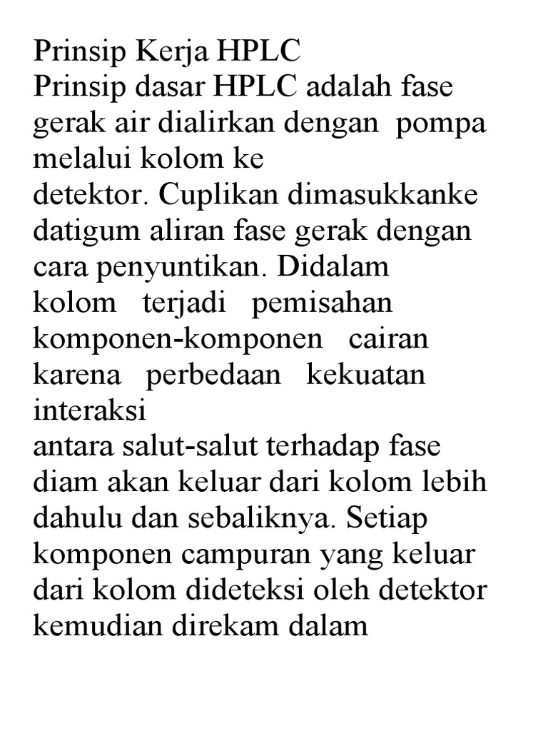 HPLC | PDF