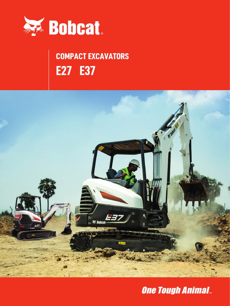 Bobcat E37 Mini Excavator | PDF | Horsepower | Pump