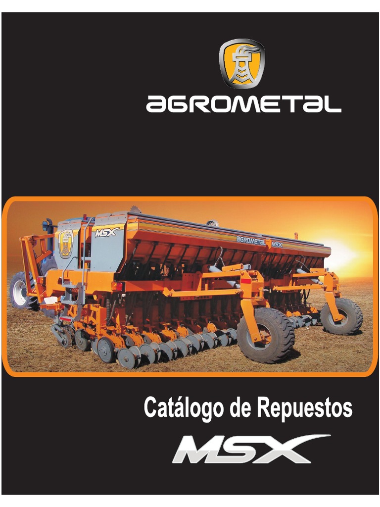 Agrometal - Catalogo Repuestos MSX | PDF | Eje | Tornillo