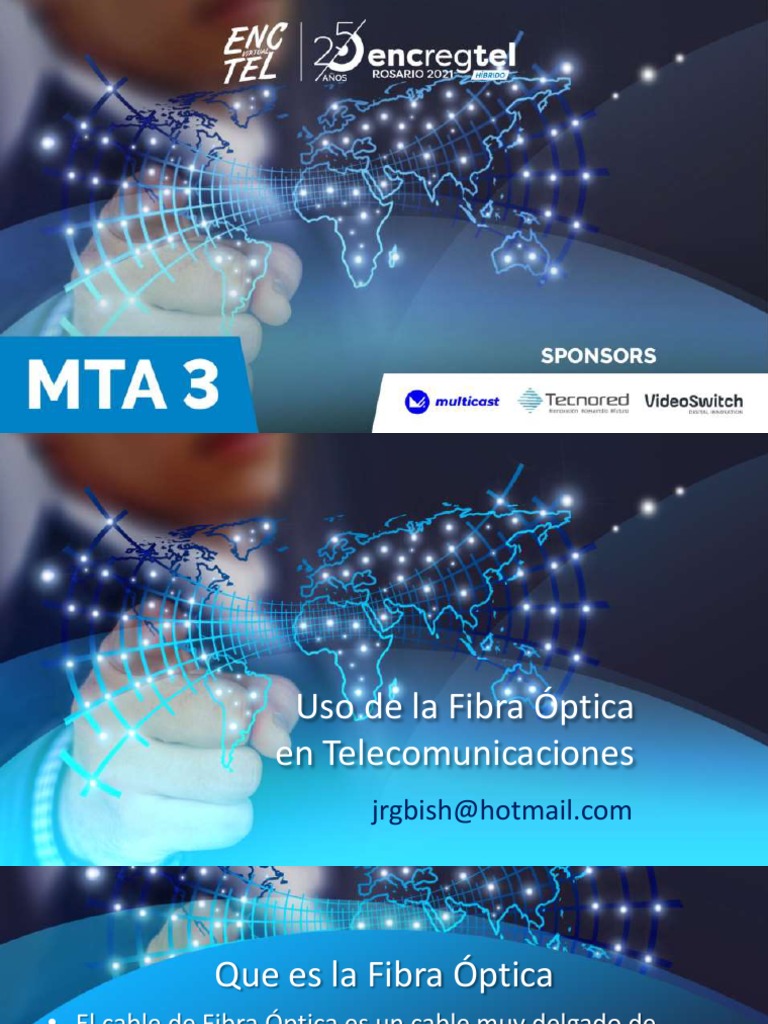 MTA-3 Uso de La Fibra Óptica en Telecomunicaciones | PDF | Fibra óptica | Multiplexación por ...