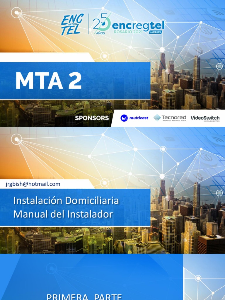 MTA-2 Instalación Domiciliaria Manual Del Instalador | PDF | Protocolos de internet | USB