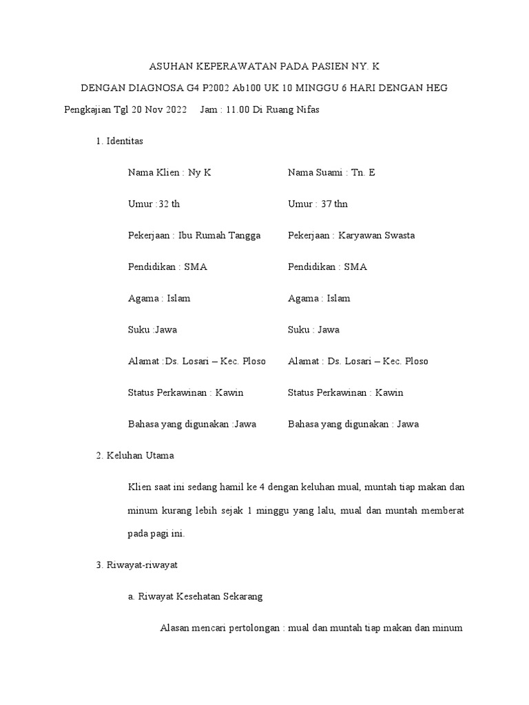 Askep HEG | PDF | Kesehatan Holistik