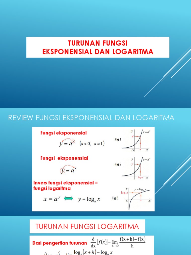 Turunan Fungsi Eksponensial Dan Logaritma | PDF