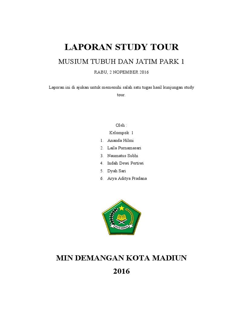 Format Laporan Study Tour | PDF