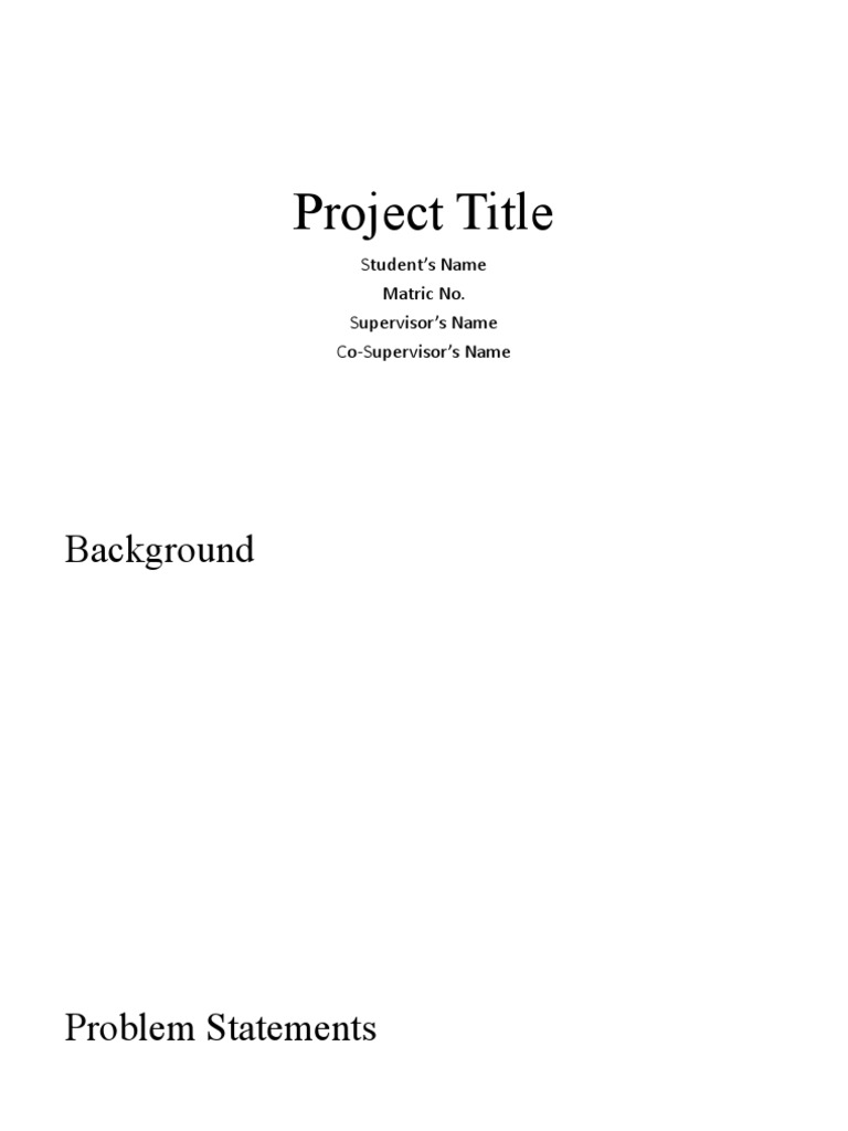 PPHK4611 Proposal Defence Presentation Template | PDF