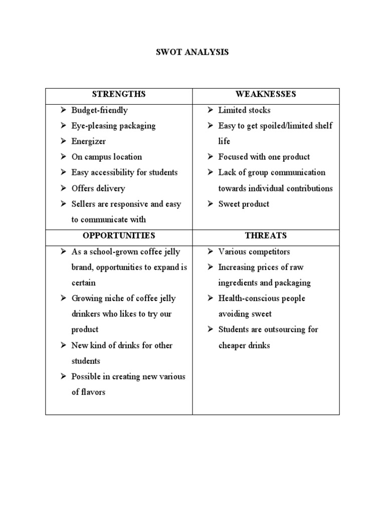 Swot | PDF