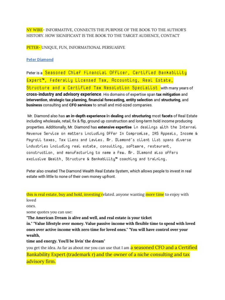DRAFT - Peter Diamond | PDF