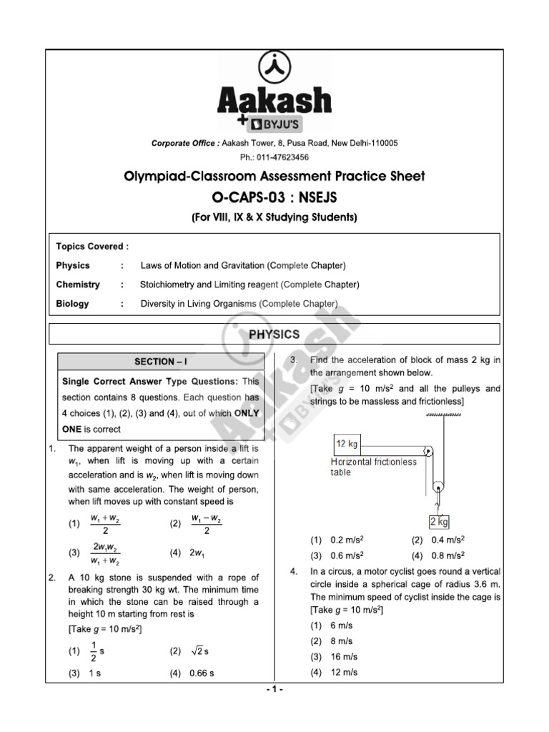 O Caps 03 - Nsejs (Class Viii To X) | PDF