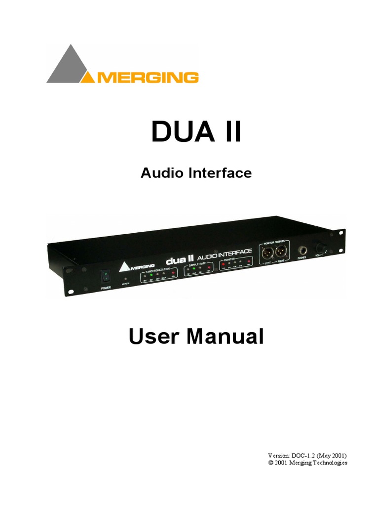 DUA II User Manual V12 | PDF | Analog To Digital Converter ...