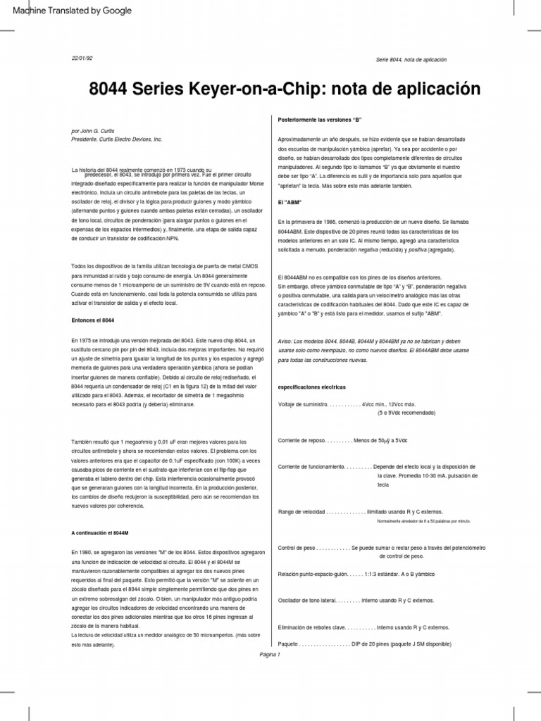 8044print Español | PDF | Transistor | Transistor de unión bipolar