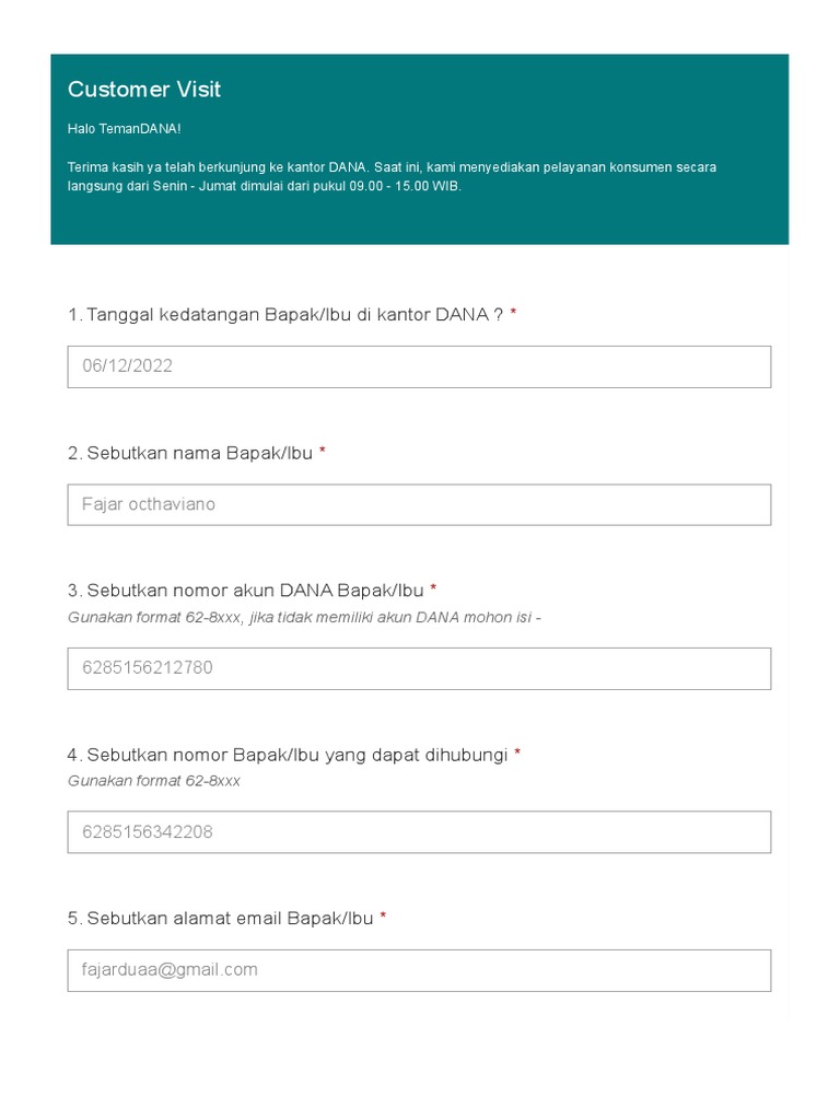Customer Visit | PDF