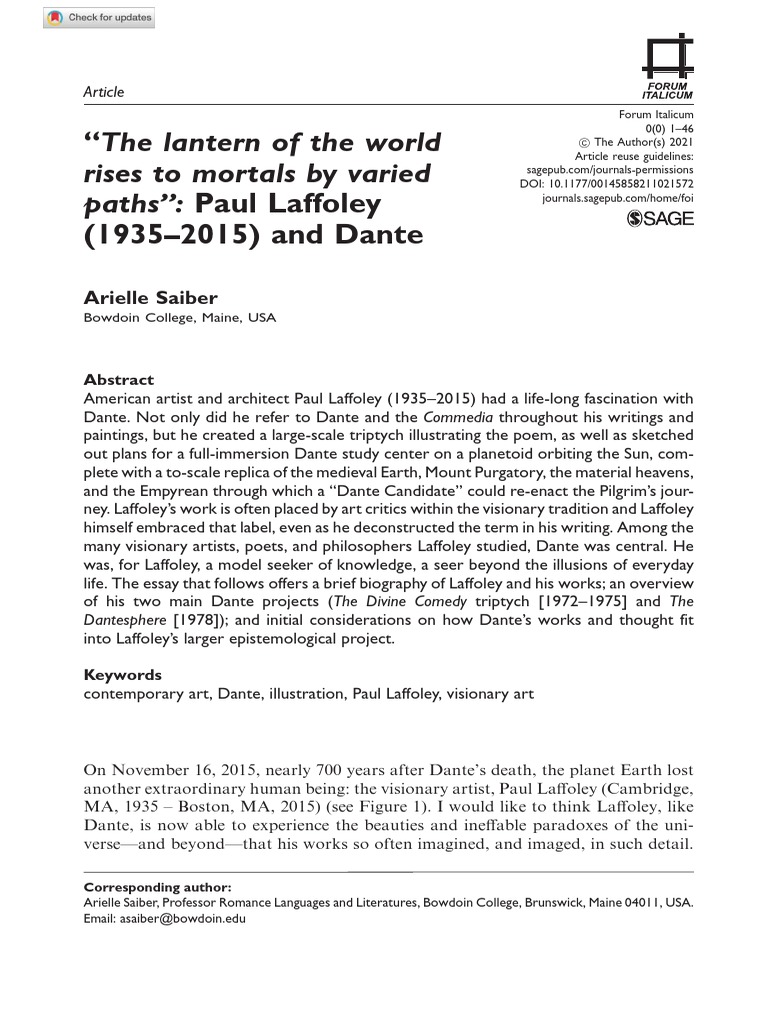 Paul Laffoley y Dante | PDF | Divine Comedy | Dante Alighieri