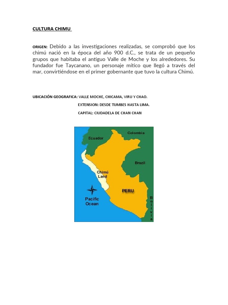 La cultura Chimú: Origen, ubicación, aspectos políticos, económicos ...