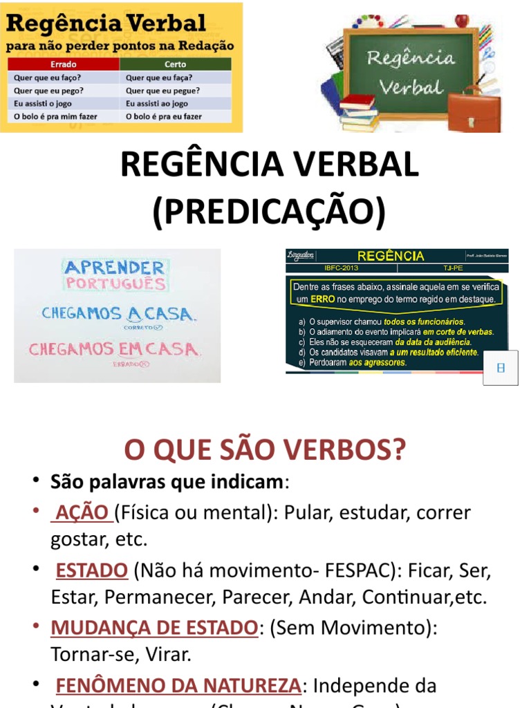 Regência Verbal | PDF | Objeto (gramática) | Linguística