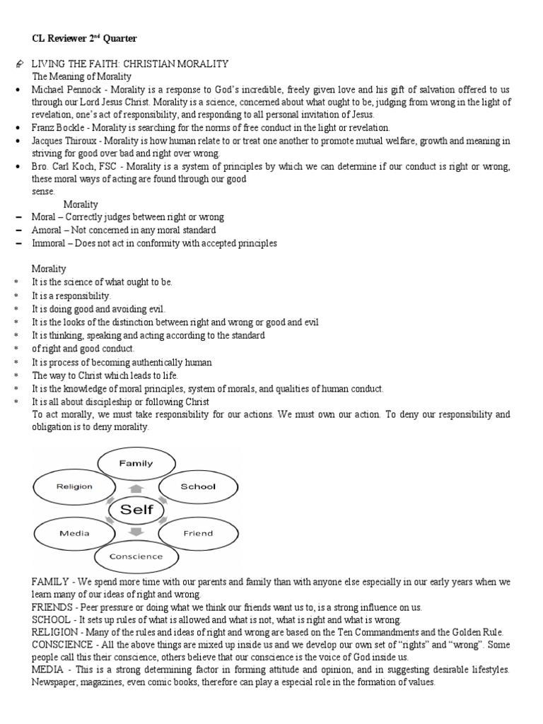 Understanding Christian Morality | PDF | Good And Evil | Morality