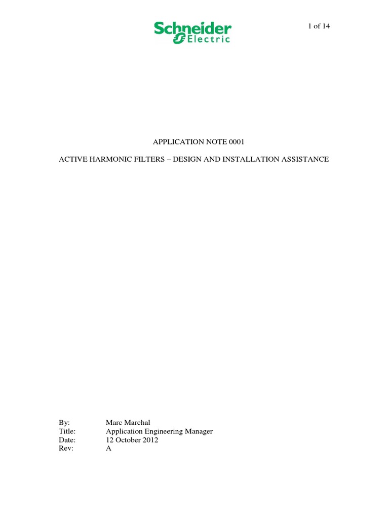 Active Harmonic Filter Design Guide | PDF | Amplifier | Electrical ...