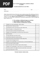 Tabela Masc de Pontuação e Fatores | PDF | Ansiedade