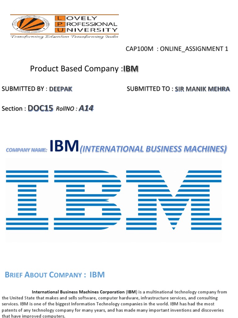 Ca2100m PBC Ibm | PDF | Ibm | Cloud Computing