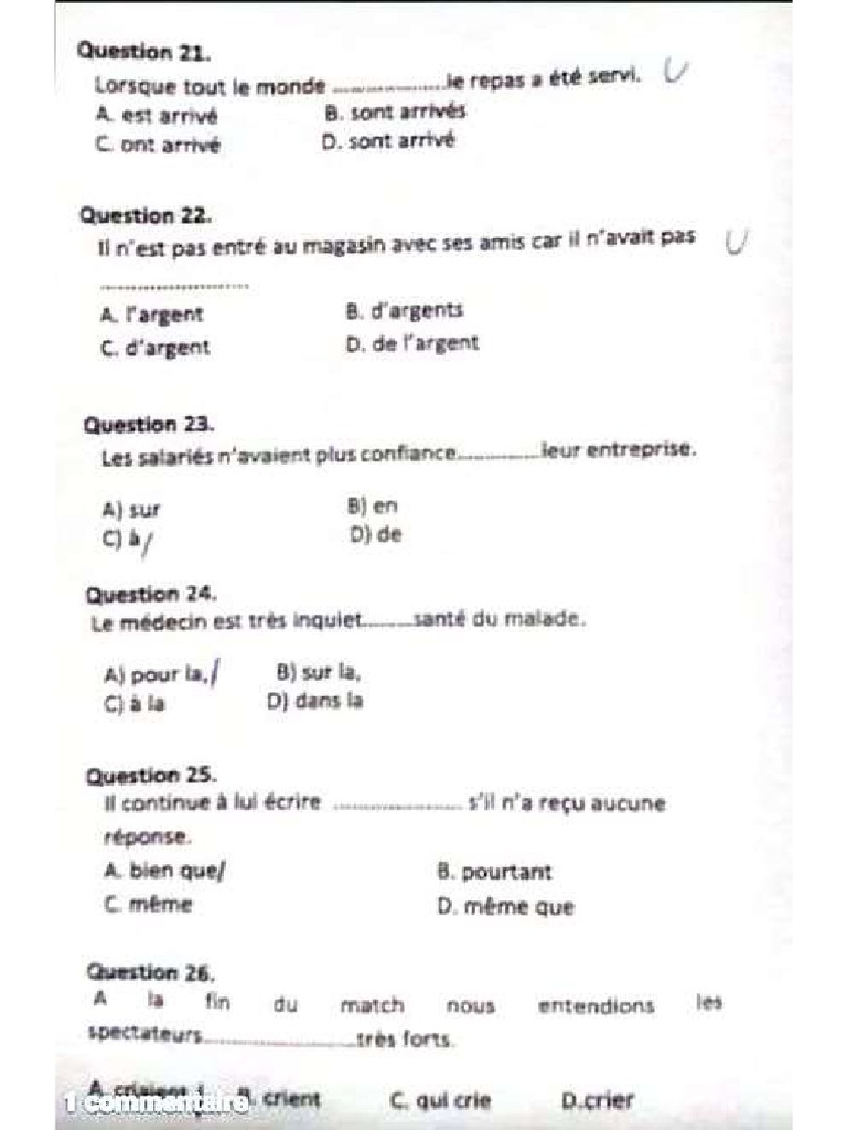 Exemplaire Concours ONCF 3 | PDF