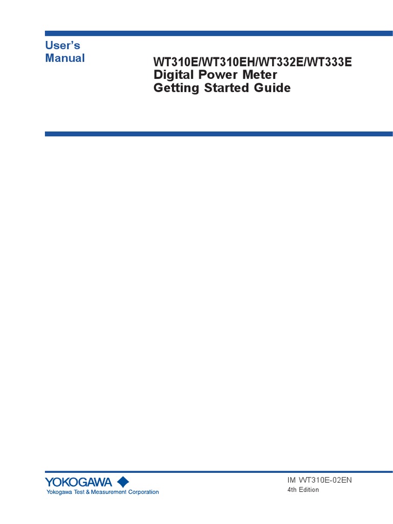 Digital Power Meter Getting Started Guide | PDF | Ac Power Plugs And ...