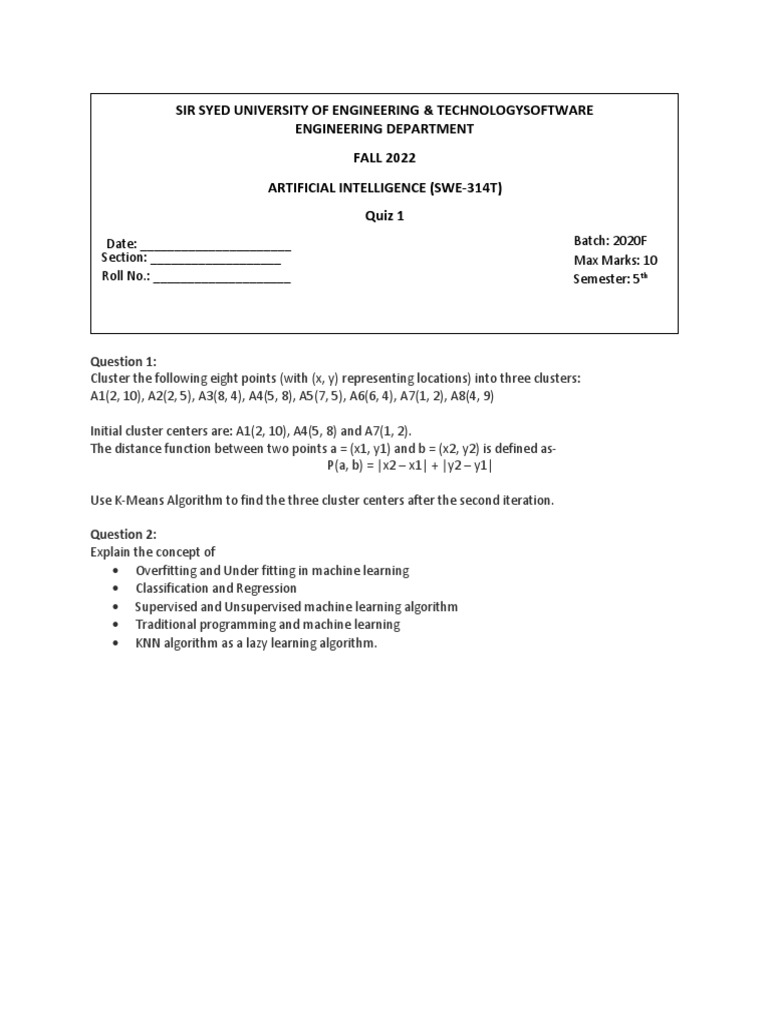 Quiz 1 Section D Pdf