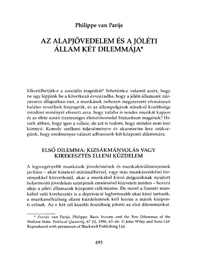 A Joleti Allam A 21. Szazadban Az Alapjovedelem Es A Joleti Allam Ket ...