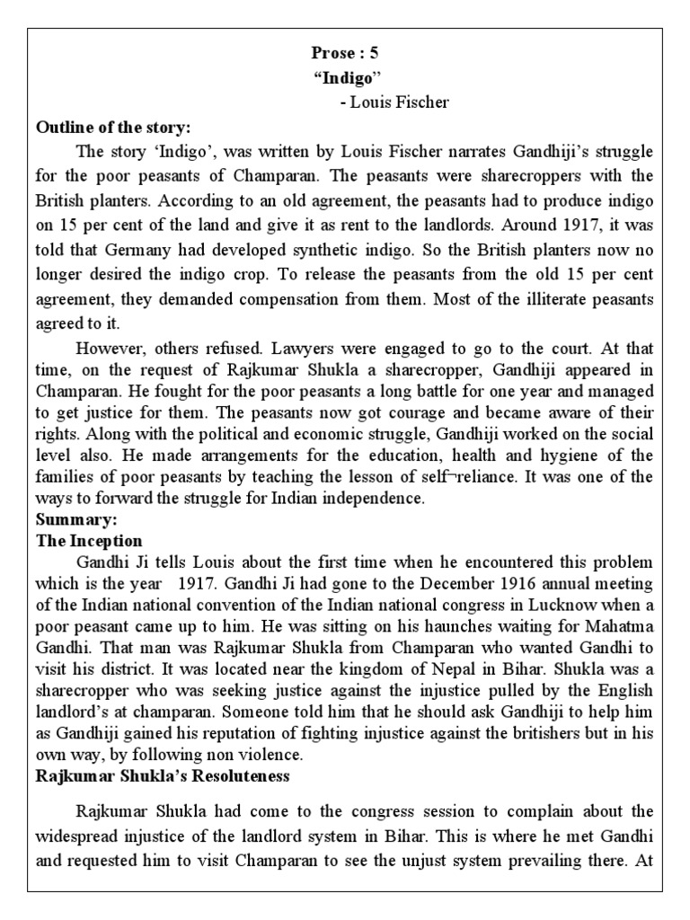 Indigo | PDF | Mahatma Gandhi