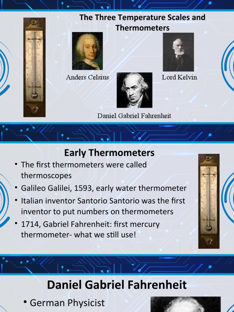 Temperature Scales and Thermometers Explained | PDF | Thermometer ...