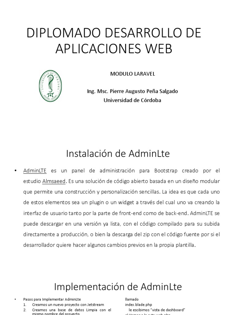 Instalacion de Plantilla en Laravel | PDF | Archivo de computadora ... Instalacion de Plantilla en Laravel | PDF | Archivo de computadora ...
