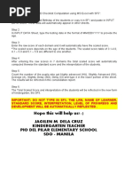 Summary Report On Early Childhood Development Checklist ECCD For ...