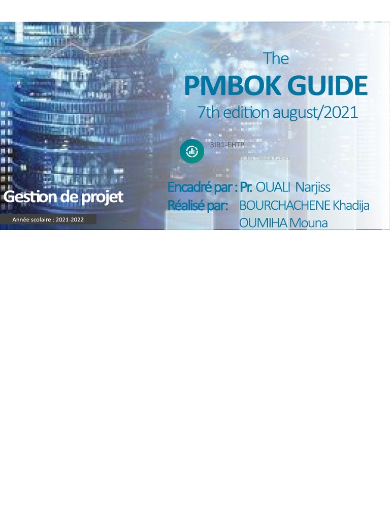 PMBOK 7th Edition Présenation 1 | PDF