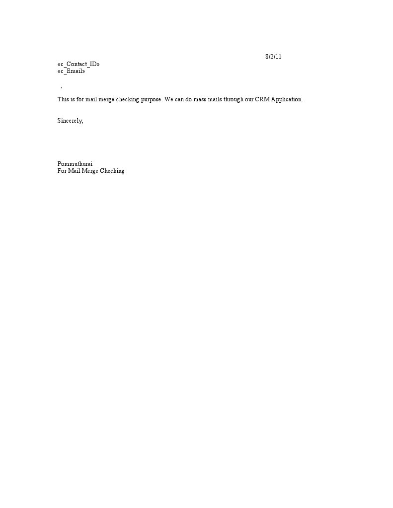 Mail Merge CRM Template | PDF | Computers