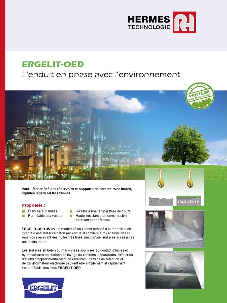 Étanchéité avec ERGELIT-OED | PDF | Matériaux | Chimie