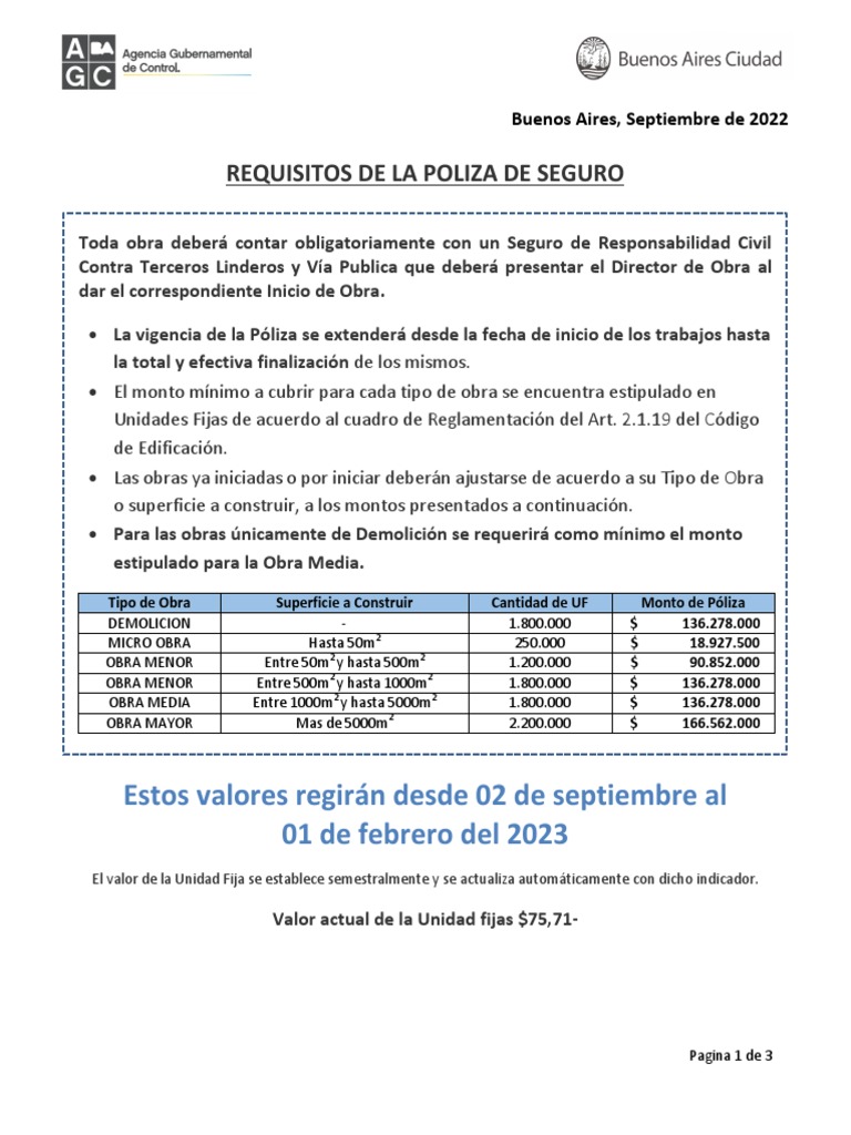 Requisitos de La Poliza de Seguro | PDF | Póliza de seguros | Tarjeta de débito